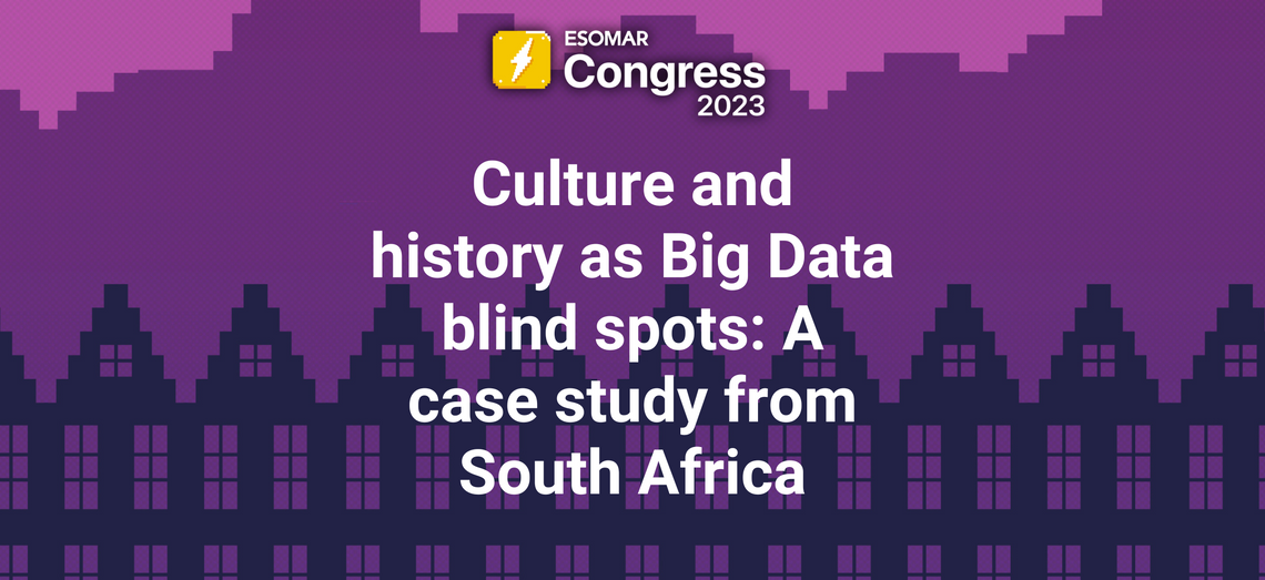 Culture and history as Big Data blind spots: A case study from South ...